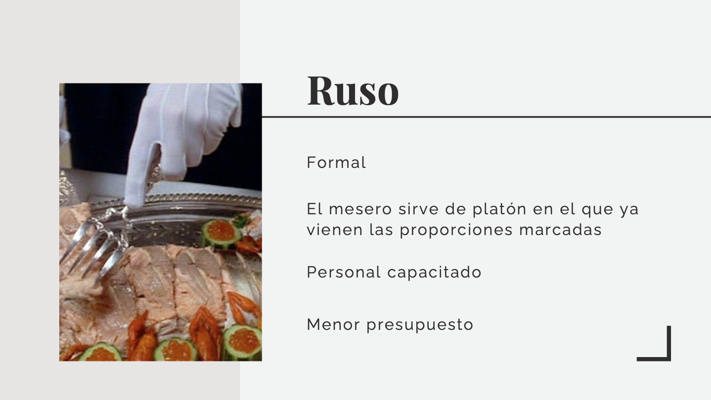 ¿Sabes cómo usar los distintos tipos de servicios en la mesa ...